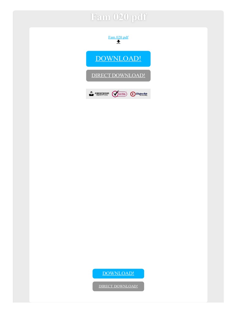 Fam 020 PDF | PDF | Government | Social Institutions