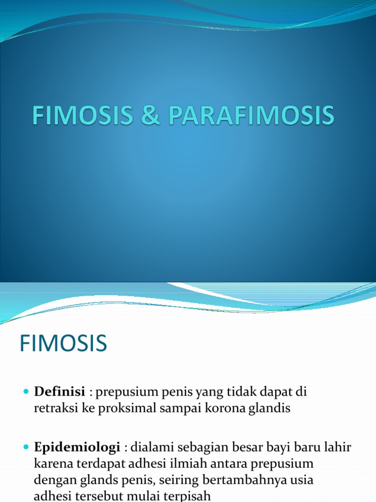 Fimosis Dan Parafimosis | PDF | Sains & Matematika