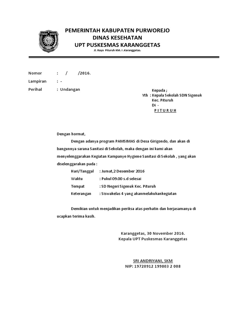 Undangan Pamsimas | PDF