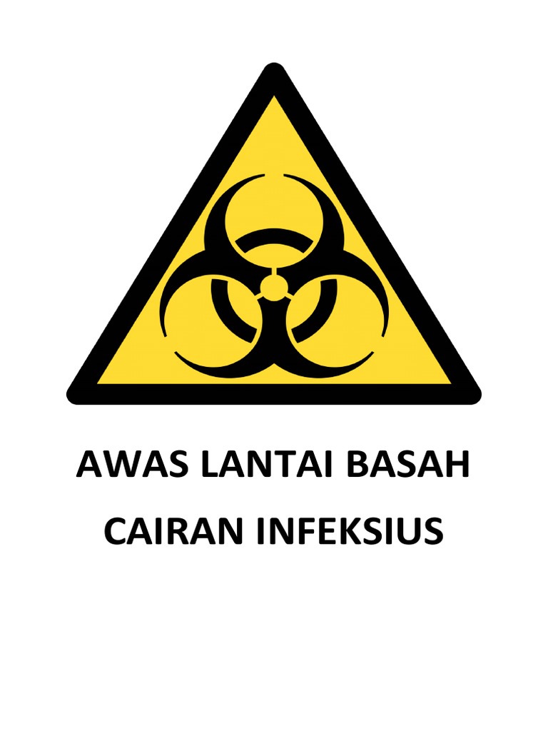 Awas Lantai Basah Cairan Infeksius | PDF