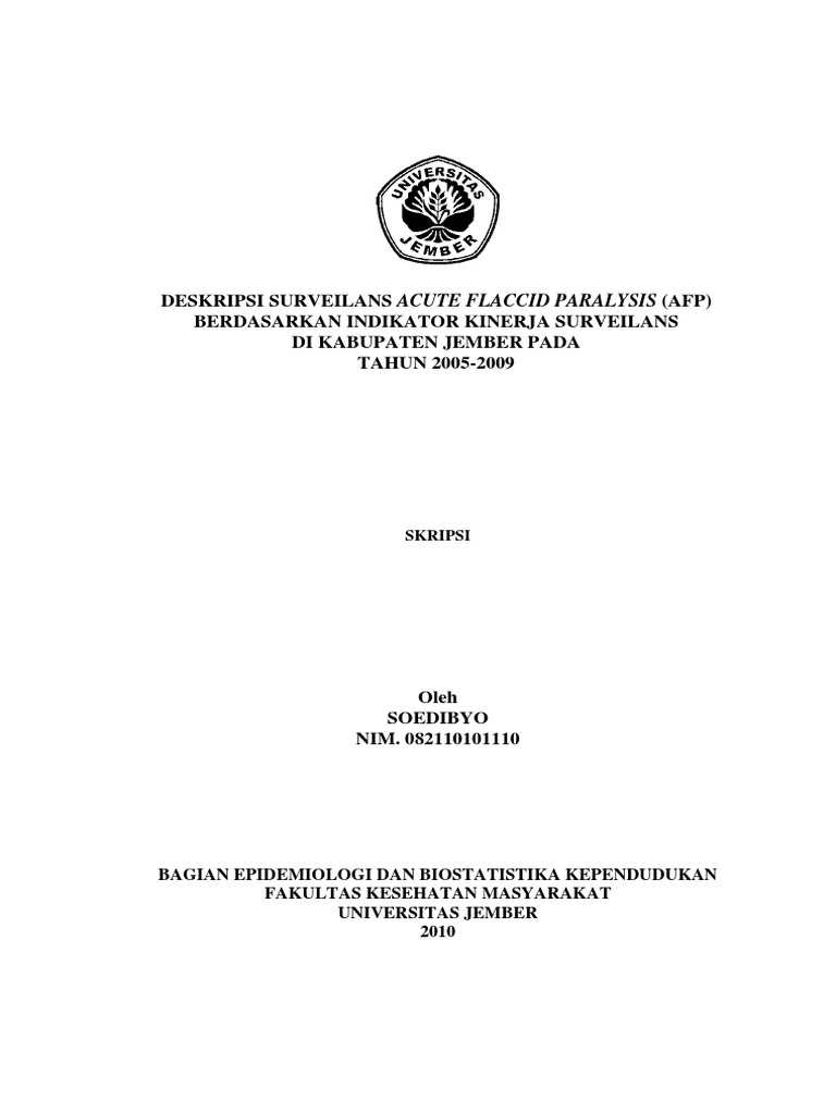 AFP (Acute Flaccid Paralysis) | PDF