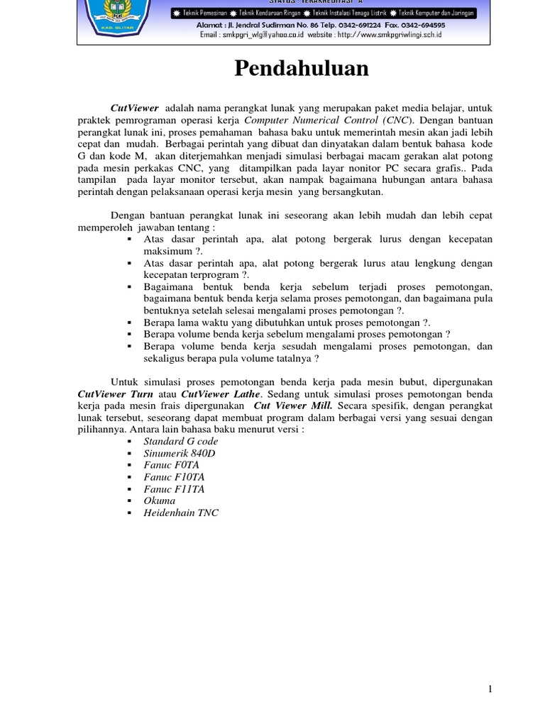 Cutviewer Turn - Mill | PDF | Komputer