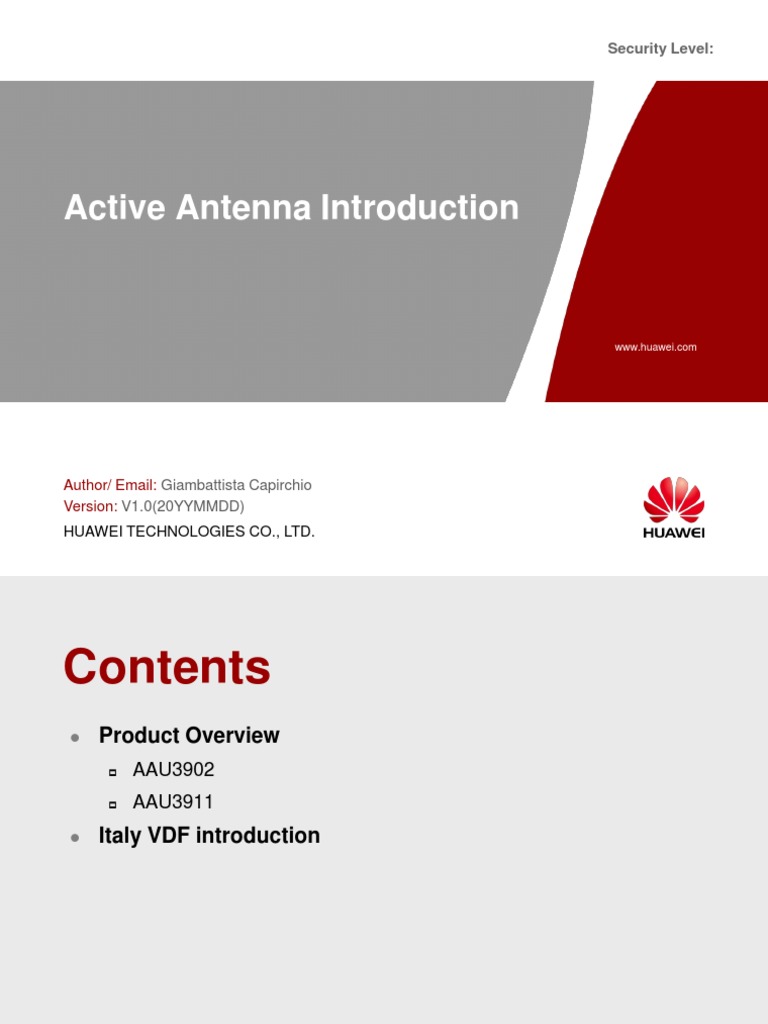 Active Antenna Introduction | PDF | Mimo | Lte (Telecommunication)