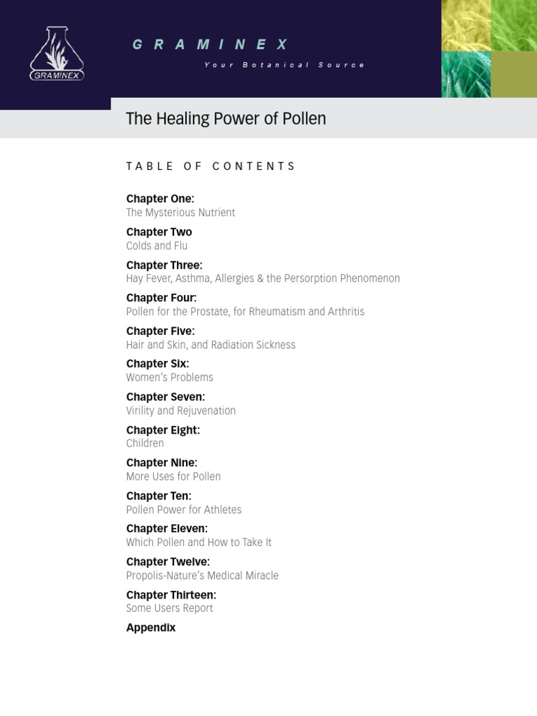 Healing Power of Pollen | PDF | Pollen | Allergy