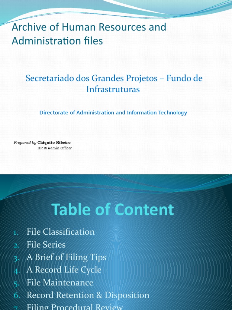 HR & Admin Filing System Guide | PDF | Human Resource Management ...