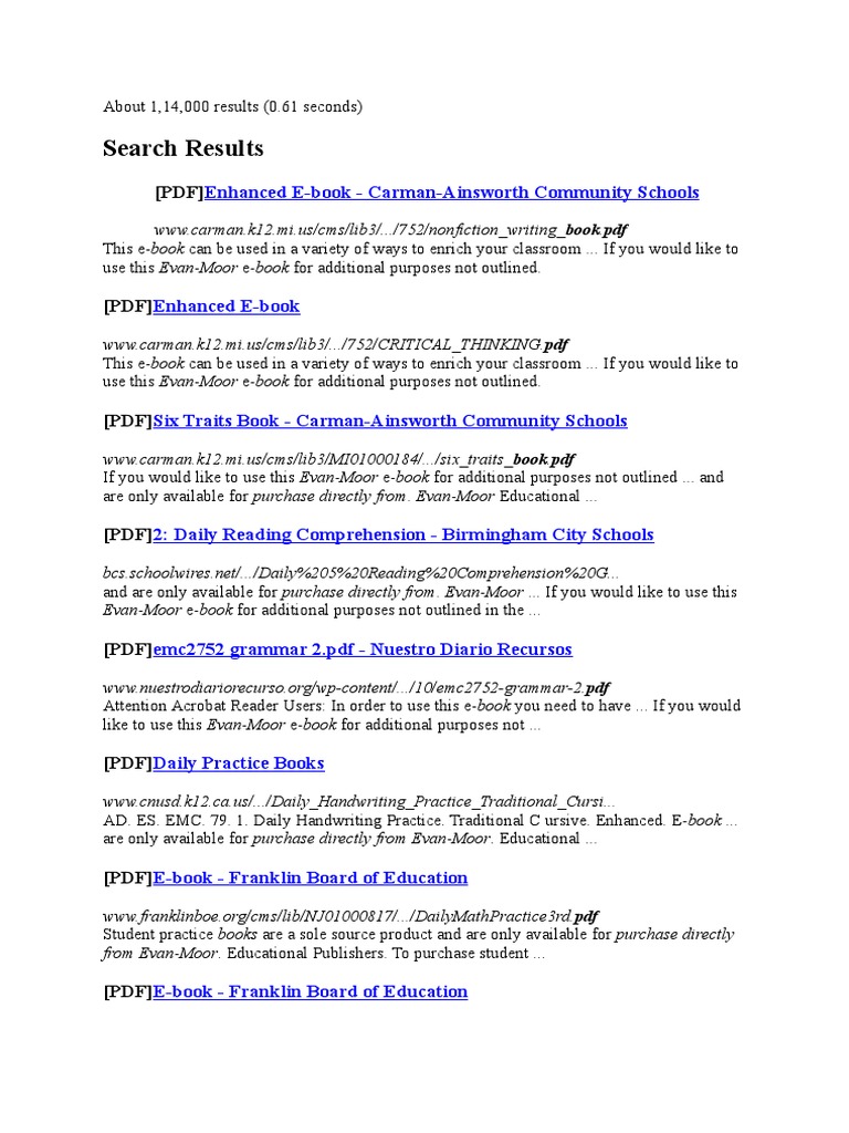 Evan Moor Books | PDF | E Books | Written Communication