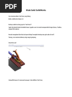 Tutorial Solidwork Lengkap Dan Mudah | PDF