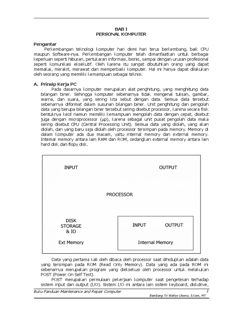 Modul Panduan Maintenance Repair Computer | PDF