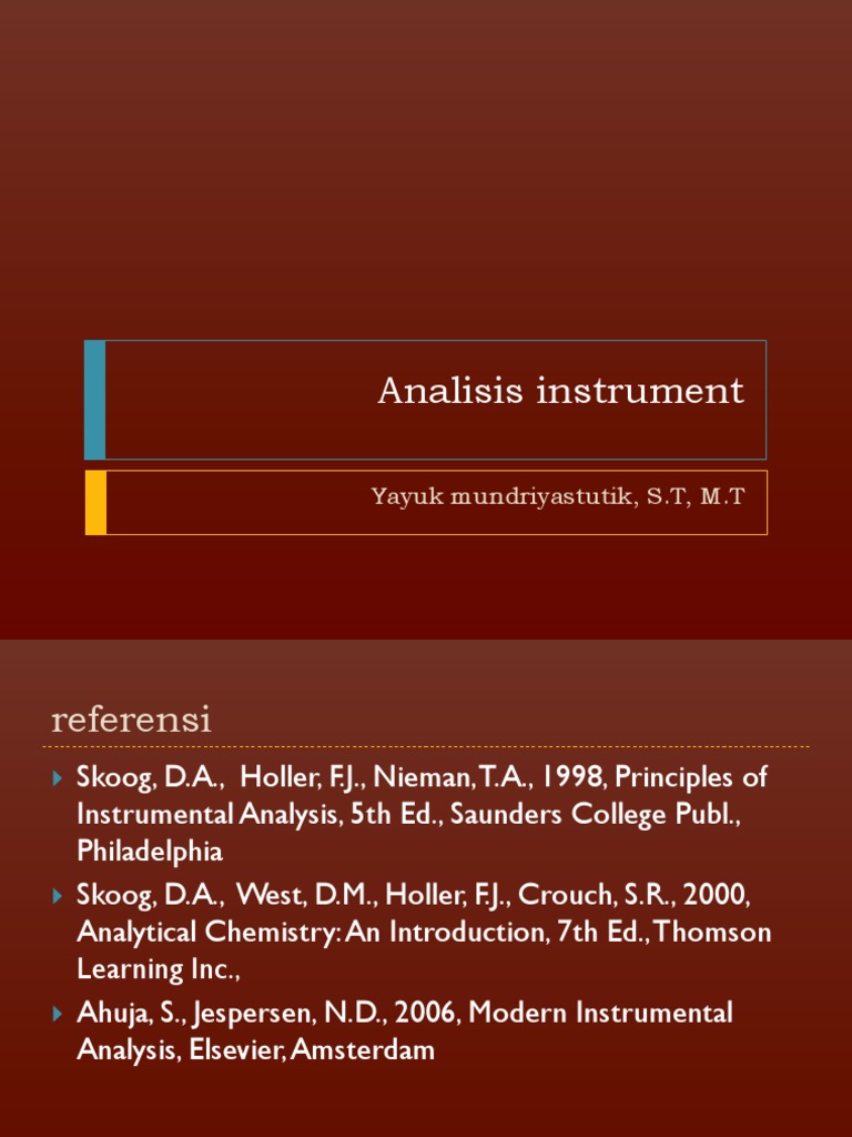 Week 1 - Analisis Instrument | PDF