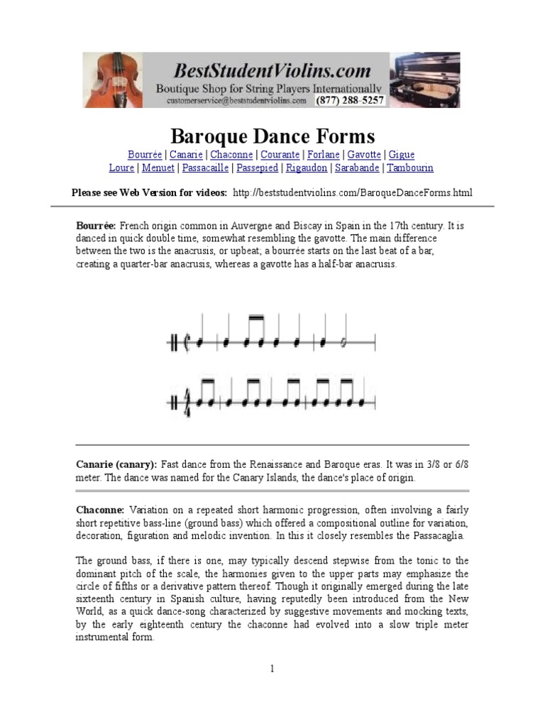 Baroque Dance PDF | PDF | Baroque Music | Dances