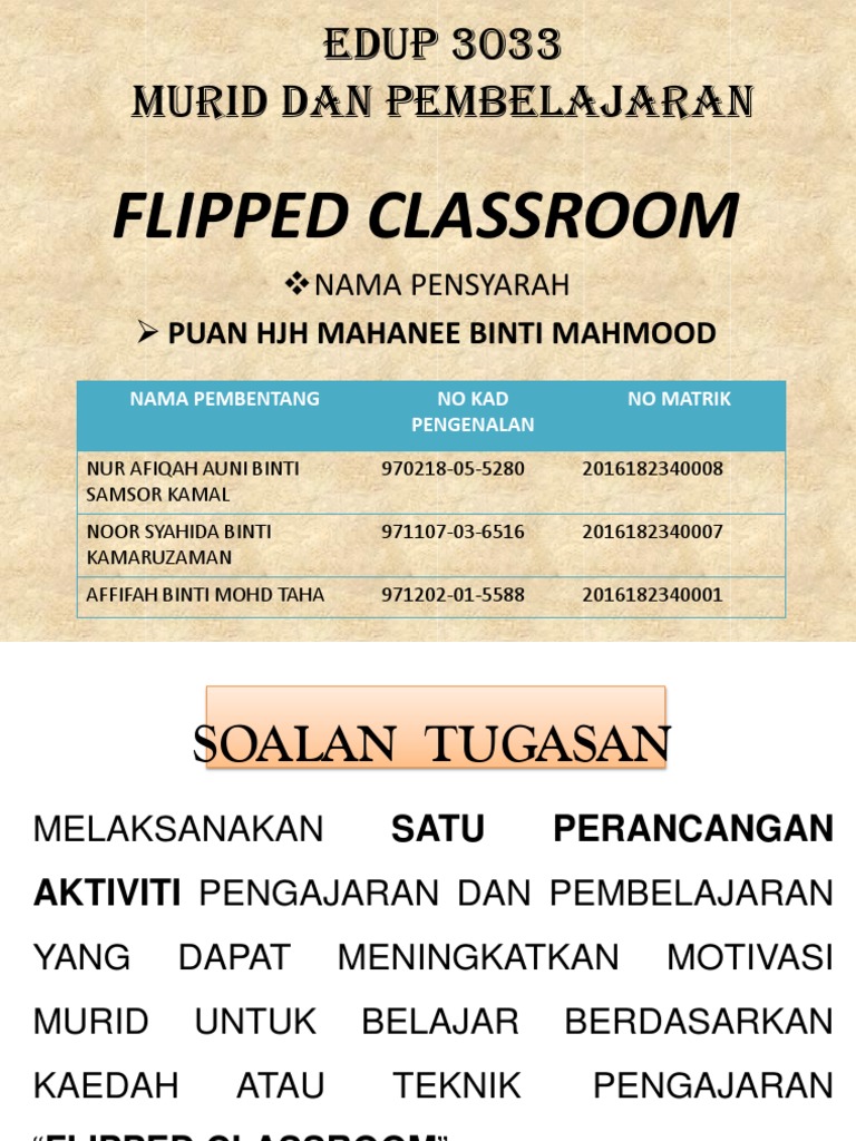 Flipped Classroom | PDF