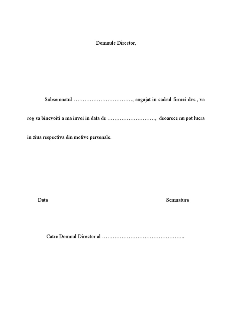 Cerere de Invoire | PDF