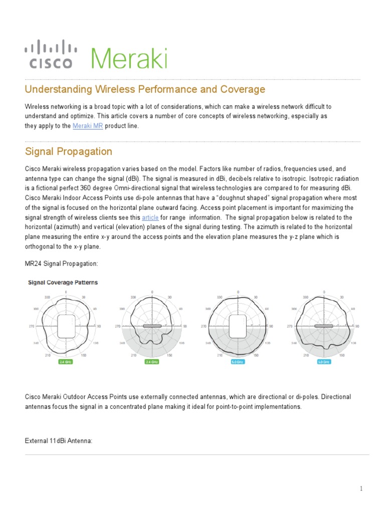 Understanding Wireless Performance and Coverage | PDF | Wireless Access ...