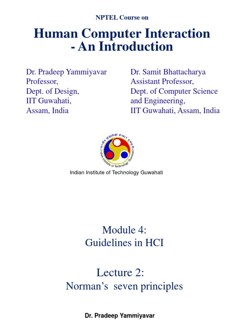 HCI | PDF | Human–Computer Interaction | Conceptual Model