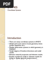 ANSYS Coordinate System Overview | PDF | Cartesian Coordinate System ...