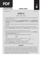 Imo Sample Paper Class-3 2025-26 | PDF | Geometry | Mathematics