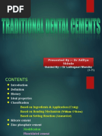 Setting Reaction of GIC | PDF