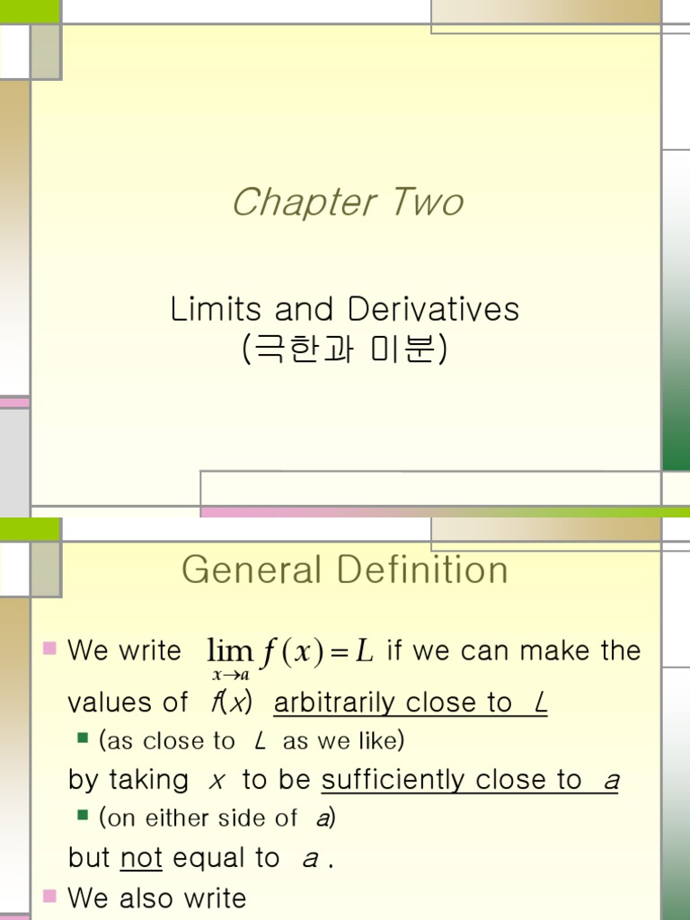 Chapter 2 | PDF | Derivative | Continuous Function