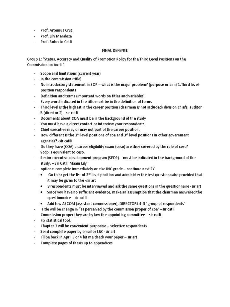 SAMPLE Defense Minutes | PDF | Internship | Job Hunting