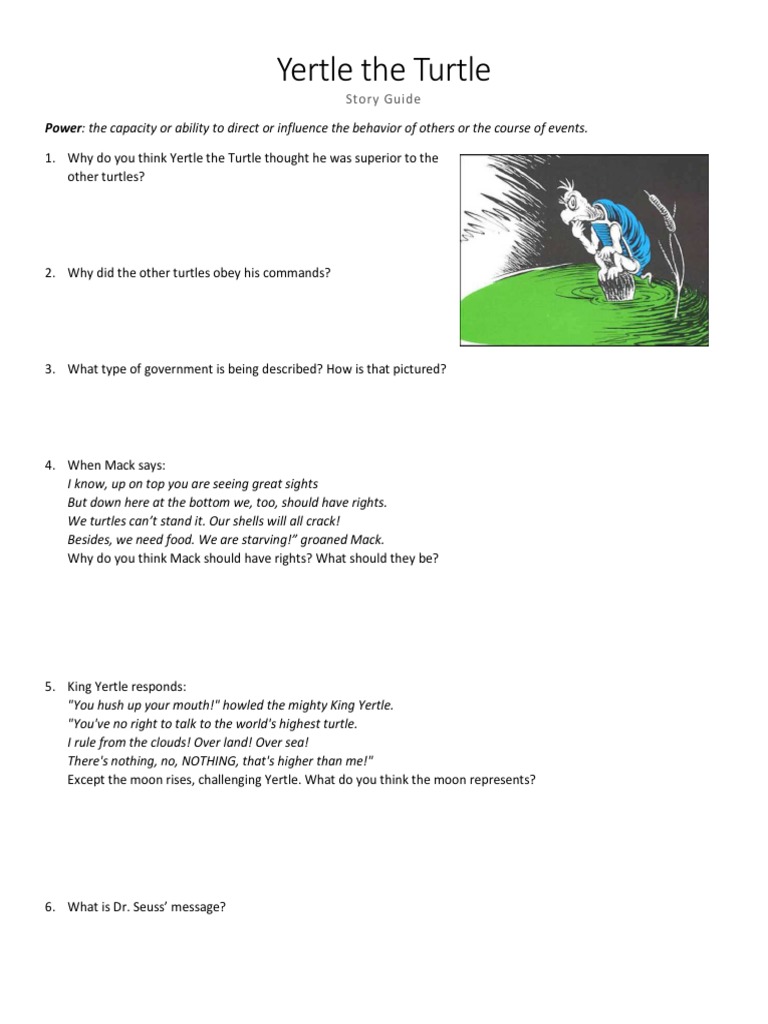 Yertle The Turtle | PDF | Cognition