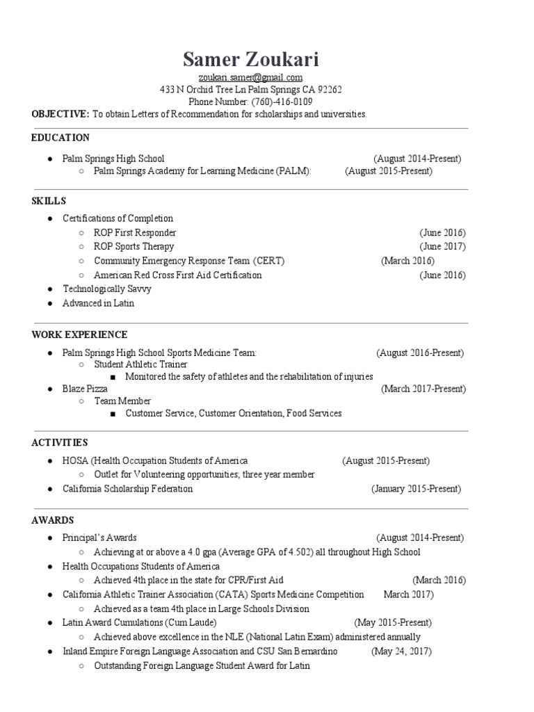 Samer: Zoukari | PDF