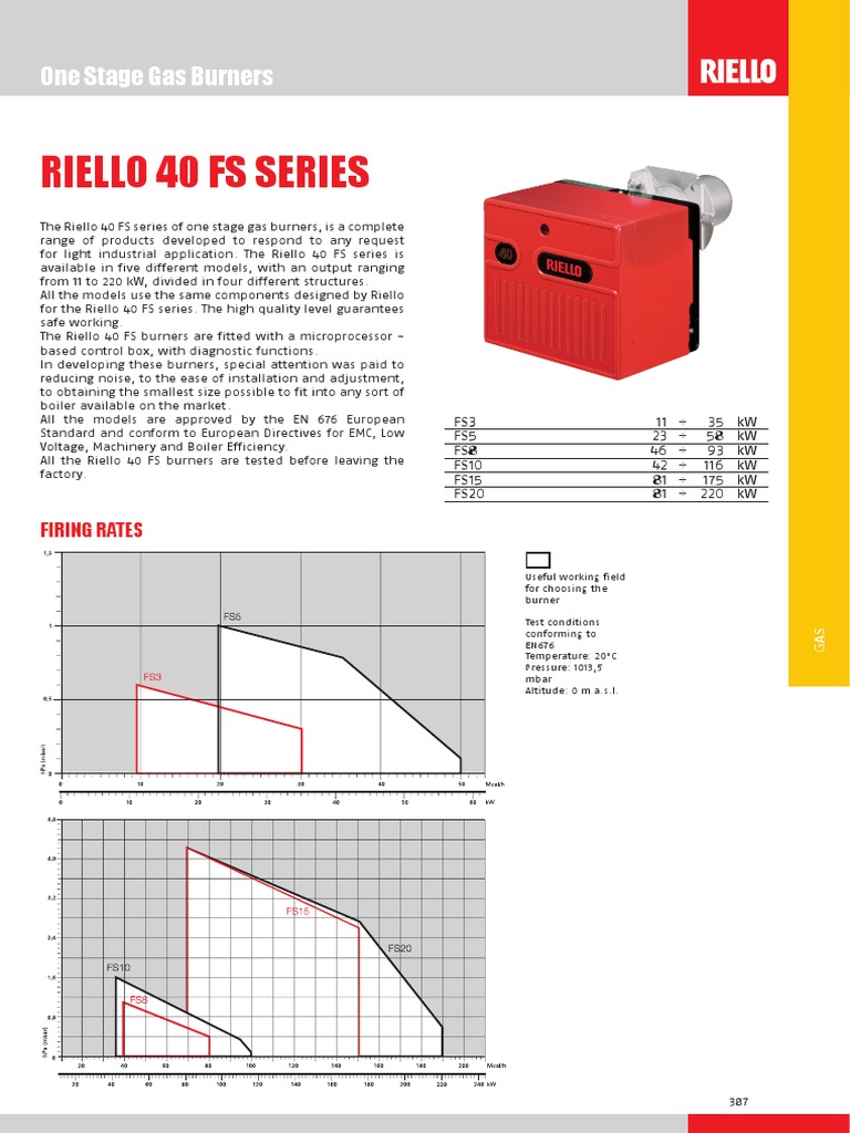Riello 40 Fs | PDF | Liquefied Petroleum Gas | Combustion
