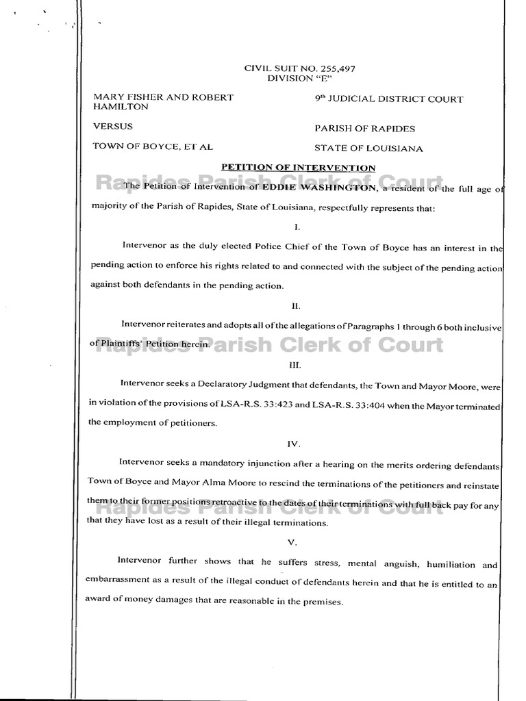 Petition of Intervention | PDF