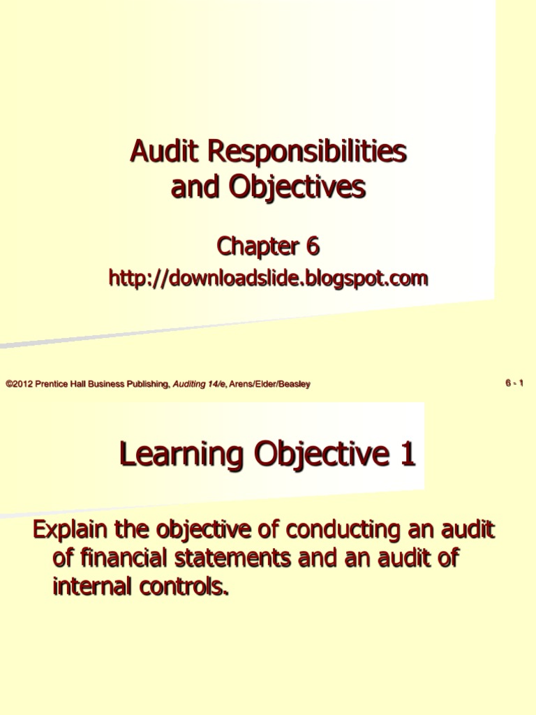 Arens14e_ch06_ppt | PDF | Financial Audit | Audit