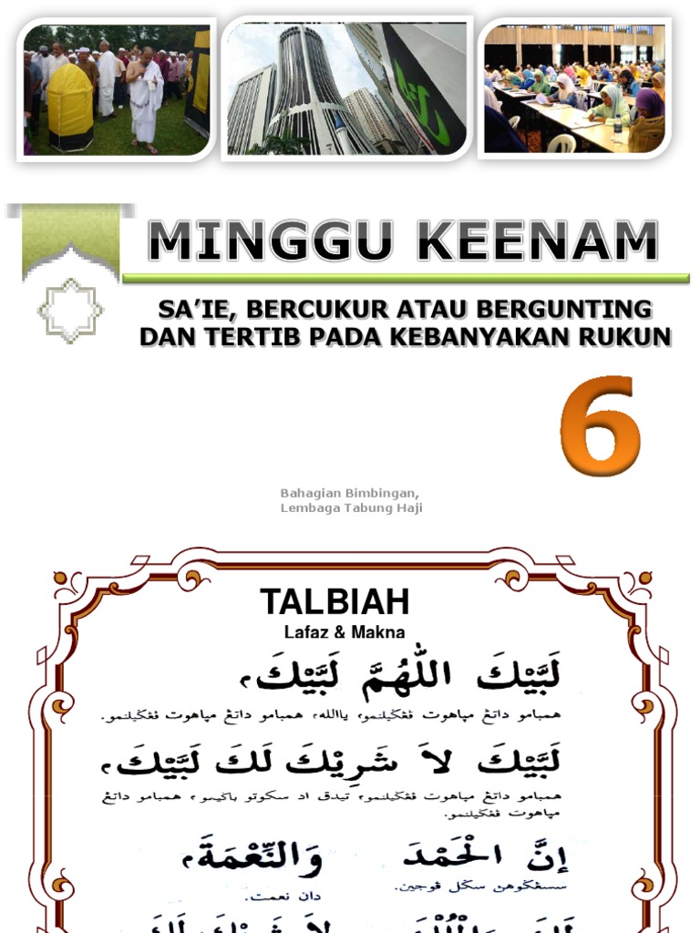 THMinggu 06 - RUKUN HAJI - SAIE GUNTING TERTIB PADA RUKUN PDF | PDF ...