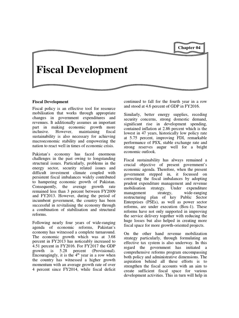 04 Fiscal | PDF | Government Budget Balance | Fiscal Policy
