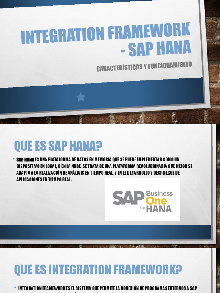 Integration Framework - SAP Hana | PDF | Informática