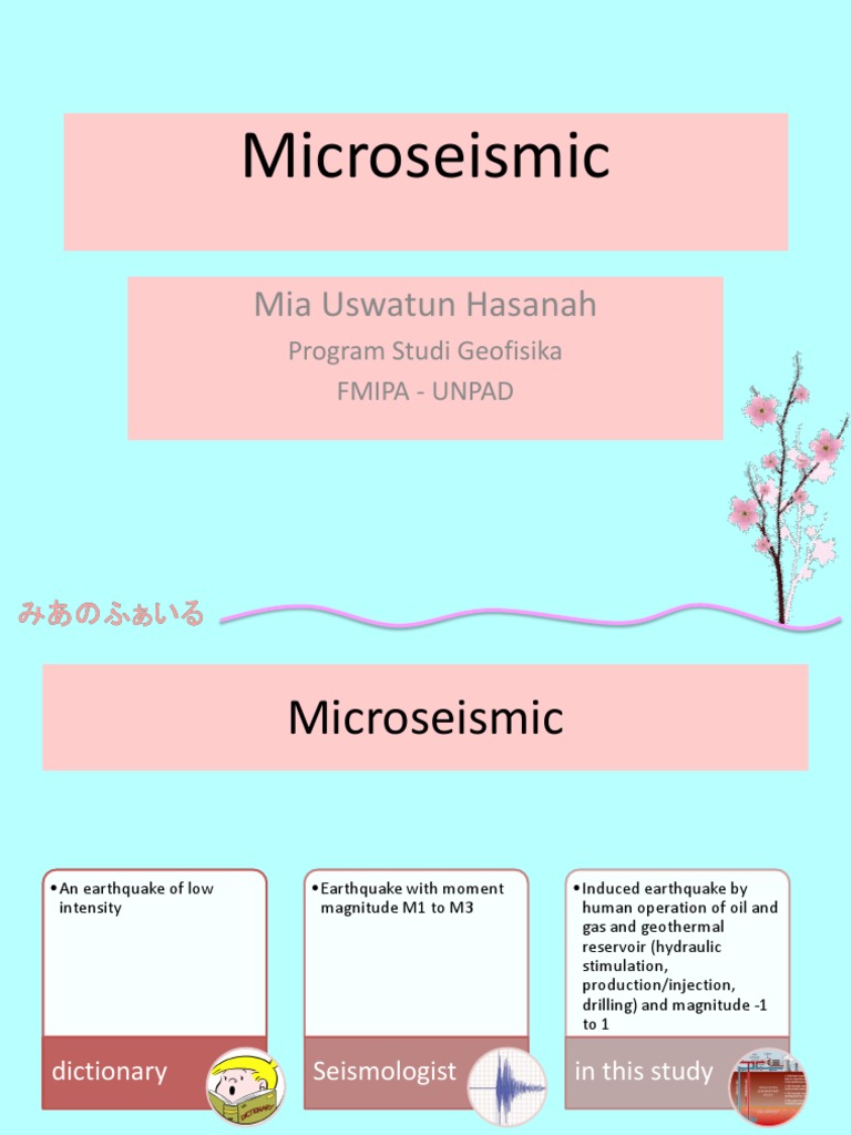 Microseismic monitoring | PDF | Seismology | Earthquakes