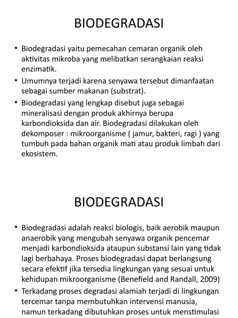 Biodegradasi | PDF