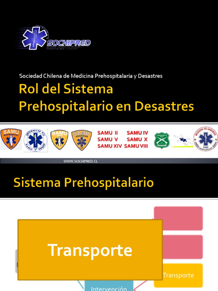 Gestión SAMU en Desastres Chile | PDF | Seguridad Pública | Gestión de emergencias