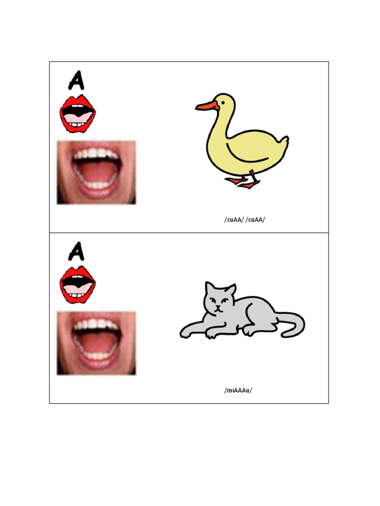 Vocales y Onomatopeyas Animales de La Granja | PDF