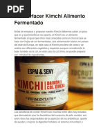 Practica Kimchi | PDF | Alimentos | Cocina