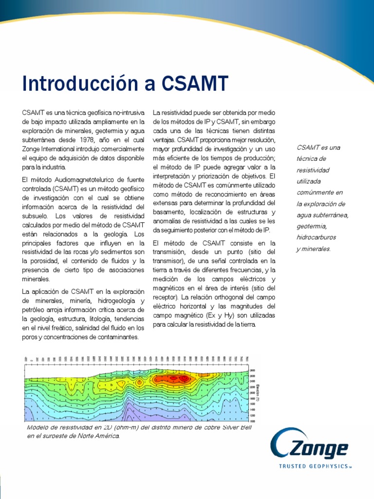 Exploración Geofísica con CSAMT | PDF | Transmisor | Aluminio