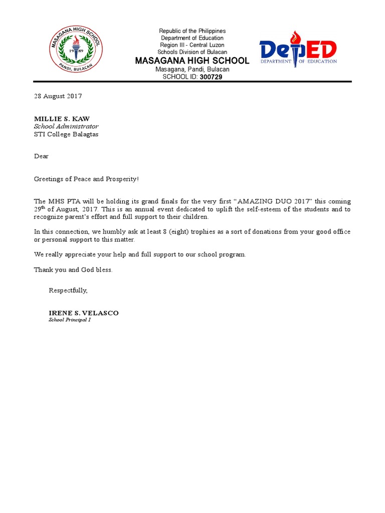 Letter of Request Sti | PDF