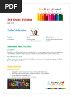Kindergarten Syllabus | PDF | Teachers | Reading (Process)