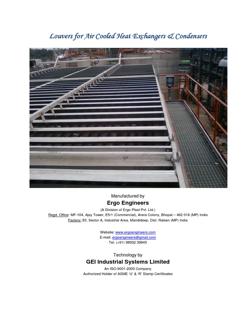 Louvers for Heat Exchangers & Condensers | PDF | Heat Exchanger | Extrusion