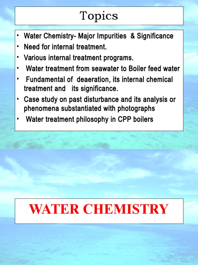 Water Chemistry Presentation2 | PDF | Alkalinity | Corrosion