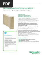 Micom P991 TEST BLOCK | PDF | Electrical Connector | Ac Power Plugs And ...