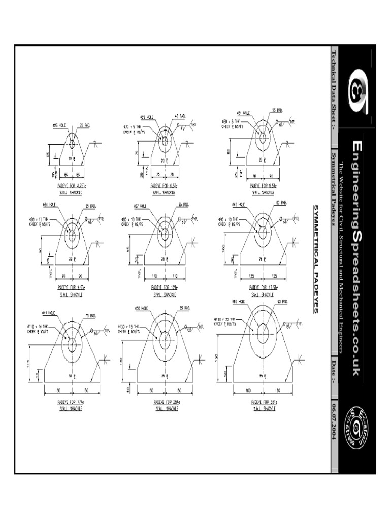 Symmetrical Pad Eyes | PDF