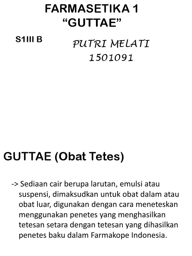 Guttae | PDF