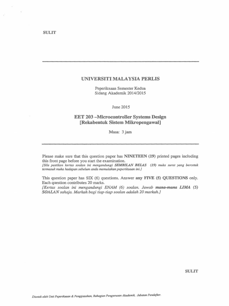 EET 203 - Microcontroller Systems Design | PDF | Telecommunications ...