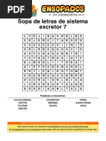 Sopa de Letras de Sistema Circulatorio 105 | PDF | Ciencia y matemáticas