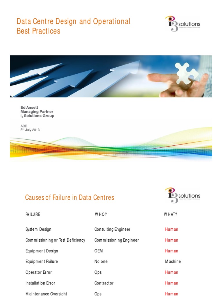 Data Centre Design and Operational Best Practices ABB | PDF | Data Center | Reliability Engineering