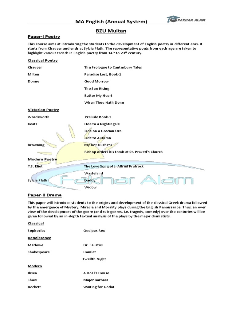 MA English Part I | Download Free PDF | Literary Theory | Linguistics