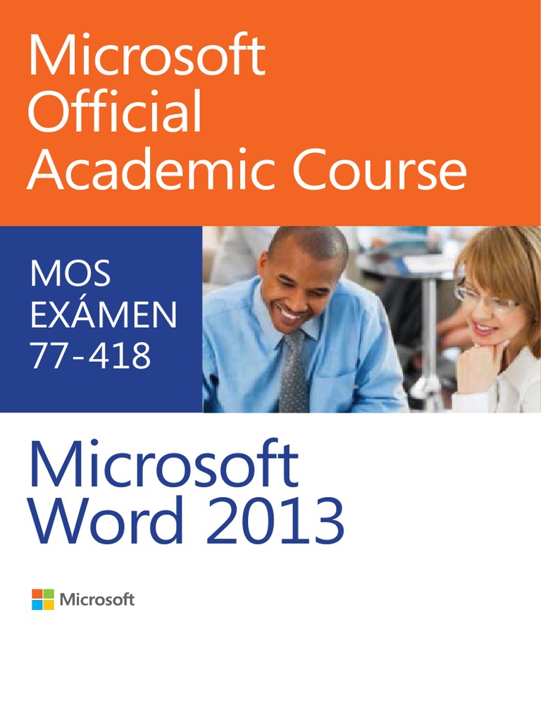 MOAC LAS 77-418 Word2013 TextBook 40112A PDF | PDF | Windows 8 | Microsoft Word