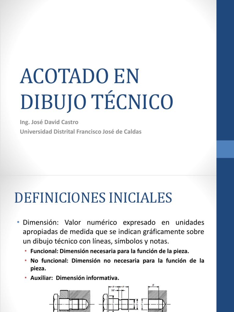 Acotado en Dibujo Técnico | PDF